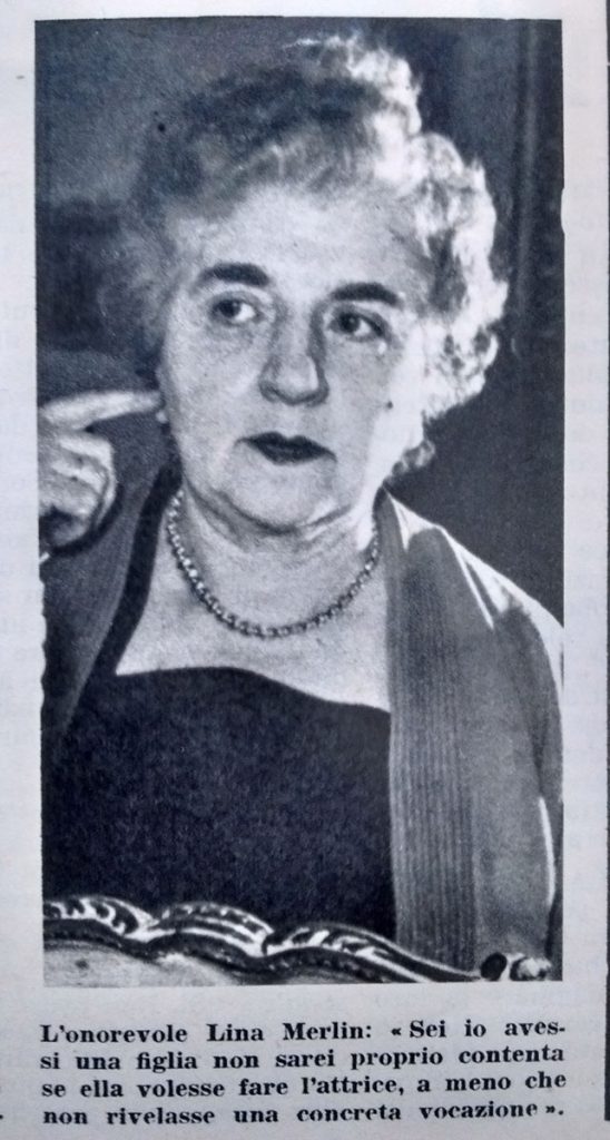 L’onorevole Lina Merlin – Elette ed eletti